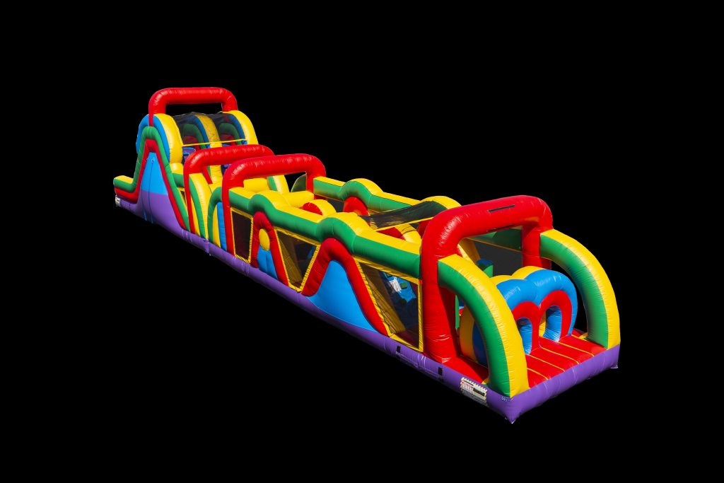 Rainbow Inflatable Obstacle Course For Rent | Rainbow bounce