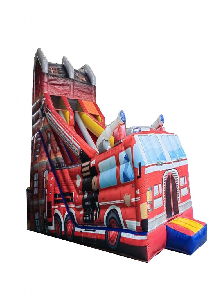 24ft. Fire Truck Dual Lane Slide