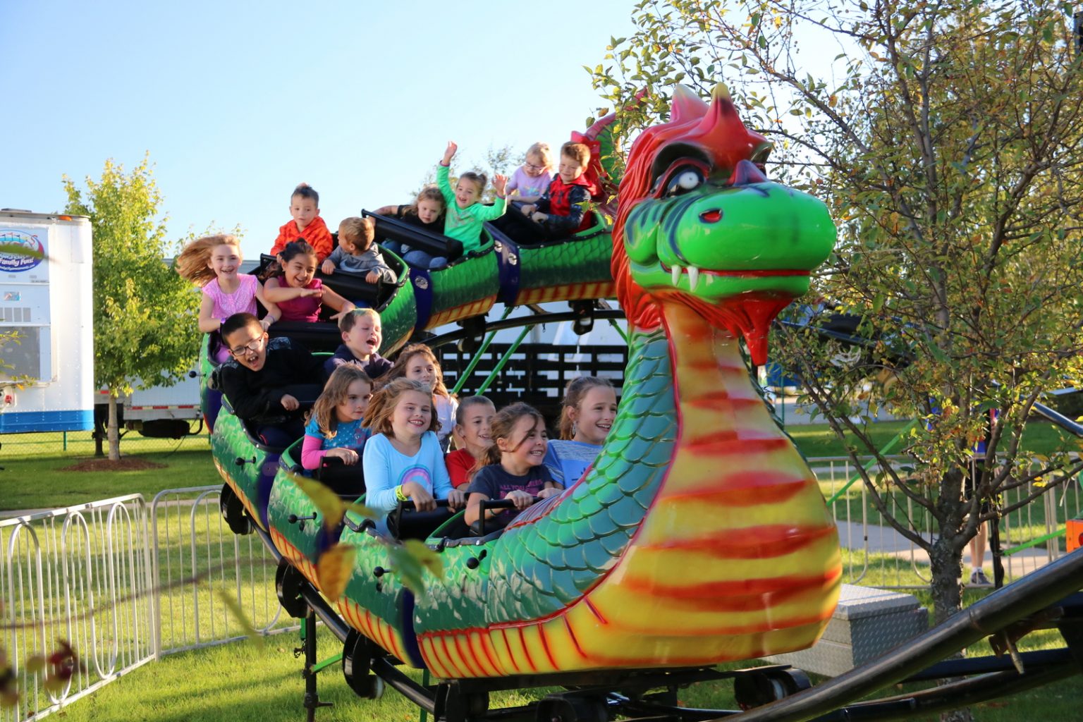 Dragon Wagon Roller Coaster | Clown Around Party Rentals